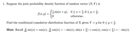 Solved Suppose The Joint Probability Density Function Of Chegg