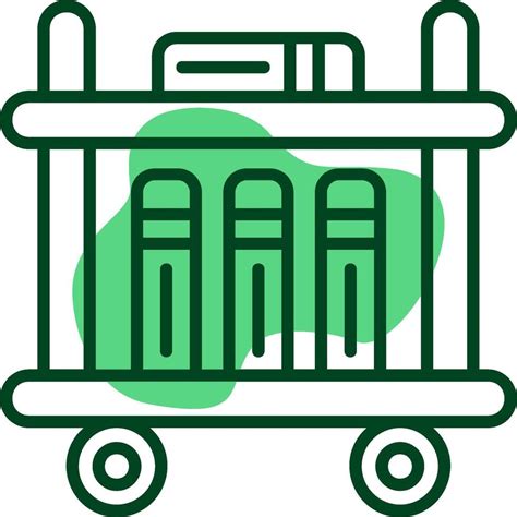 Book Cart Outline Style Icon 53438315 Vector Art At Vecteezy