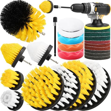 24pcs Drill Brush Attachment Set 8pcs Scrubber Brushes