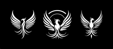 Phoenix Logo Black And White 56692701 Vector Art At Vecteezy