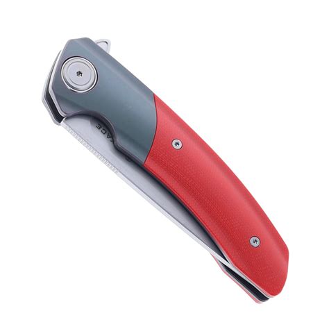 Maxace Mamba Folding Knife Red G10 Handle Sld Magic Plain Edge M16f