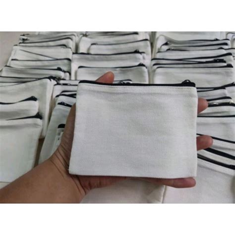 Plain Canvas Coin Purse Katsa Coinpurse Shopee Philippines