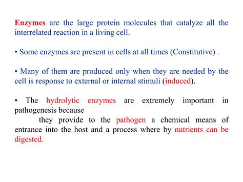 Plant Pathology Role Of Enzymes In Plants Disease Pptx