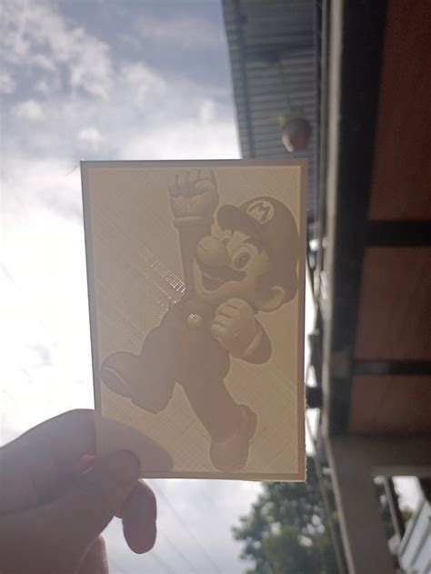🎮 Litofonia Mario Bros・impresión 3d Con La Impresora 3d Ender 3・cults