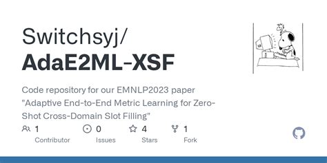 GitHub Switchsyj AdaE ML XSF Code Repository For Our EMNLP Paper Adaptive End To End
