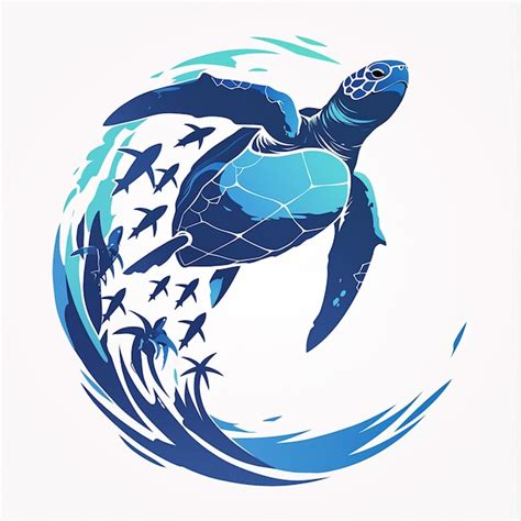 Premium Vector Leatherback Turtle Migrating Long Distances