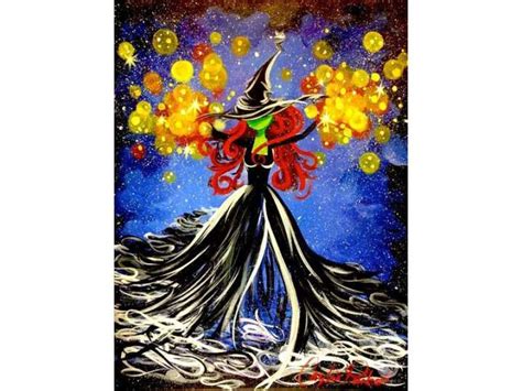 Paint And Sip Majestic Wicked Witch Houston Classpop