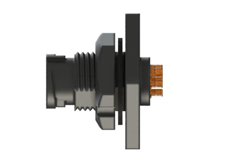 방수 Ip66 ~ 68 A 사이즈미니 2핀 수형 패널 실장 커넥터 Cad L102qsr Holin