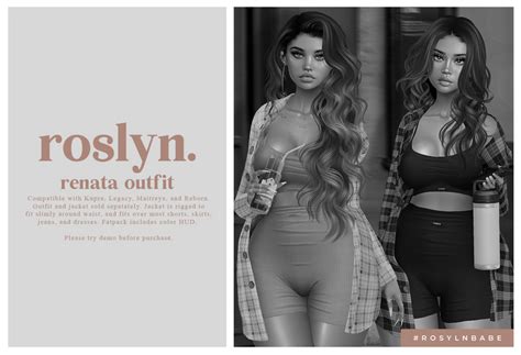 Second Life Marketplace Roslyn Renata Outfit Demo