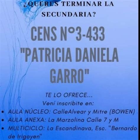 Cens Nº3 433 Patricia Daniela Garro