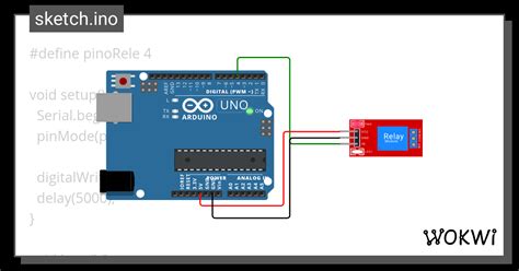 Rele 01 Wokwi Esp32 Stm32 Arduino Simulator