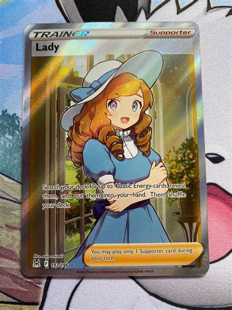 Pokemon Tcg Full Art Lady Trainer Card Hobbies And Toys Toys And Games