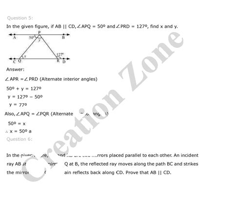 Class 9 Chapter 6 Lines And Angles