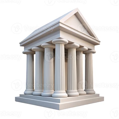 Impressive Classic Greek Temple Doric Columns White Marble Mediterranean Sunlight Classical