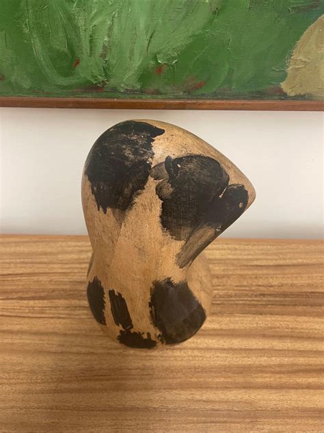 Vintage Biomorphic Clay Signed Sculpture By Washington Artist Ruth