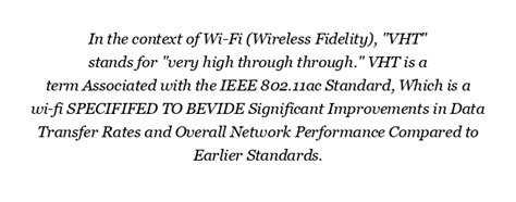 What Is Vht Vht Meaning Vht Vht Wifi And Wifi Vht