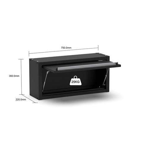 Ultratools 1500mm X 550mm X 2025mm Black Workshop Garage Storage Cabin