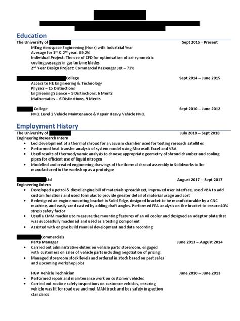 Anonymous Cv Pdf Vehicles Simulation