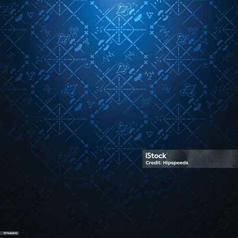 Technology Science Pattern Background Vector Stock Illustration