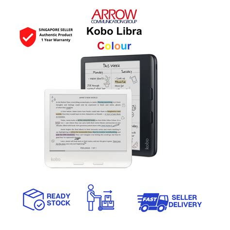 Official Sg Kobo Reseller Ereader Kobo Libra Colour Free Screen Protector Shopee Singapore