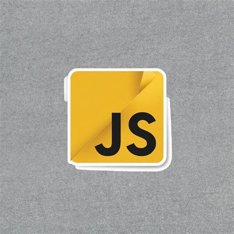 Javascript Js Programming Language Yellow Sticker For Codersphone Decal