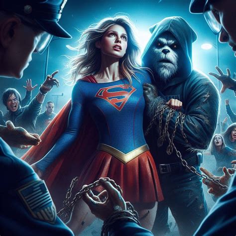 Supergirl Captured By Public Enemies Ai Art By Evandromarquesamv On