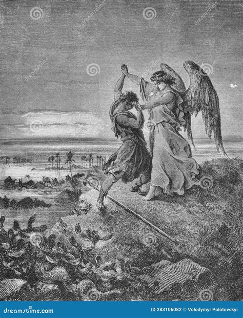 Jacob Wrestling With God In The Old Book The Bible In Pictures By G