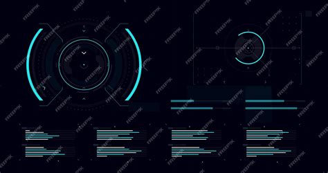 Premium Vector Hud Fui Template For Widescreen Without Text 001 Premium Vector Hud Fui Template For Widescreen Without Text 001