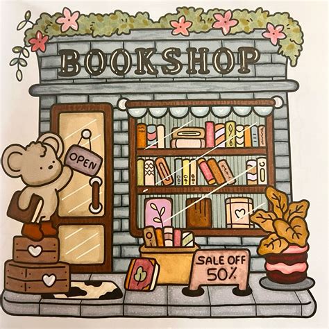 Coco Wyo Little Corner Bookshop📖 Coloring Books Designs Coloring