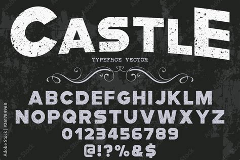 Script Font Typeface Vintage Script Font Vector Typeface For Labels And