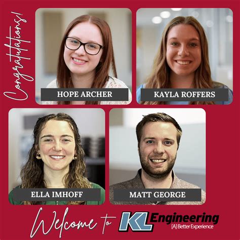 Kl Engineering Welcomes Four New Engineers Kl Engineering