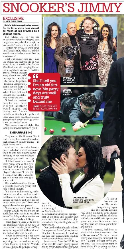 Exclusive Snookers Jimmy White On Love Who Tamed Him I Took Jade To