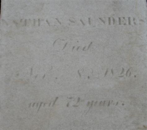 Nathan Saunders 1754 1826 Find A Grave Memorial