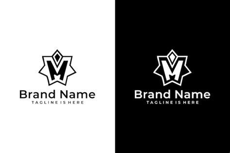 Logotipo Vectorial Estrella M Vector Premium