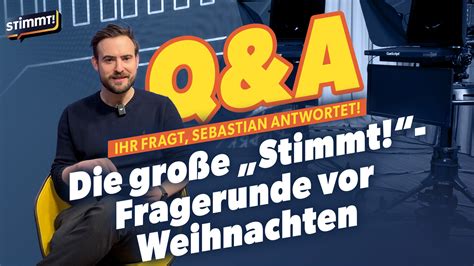 Die Große „stimmt Fragerunde Vor Weihnachten Niusde