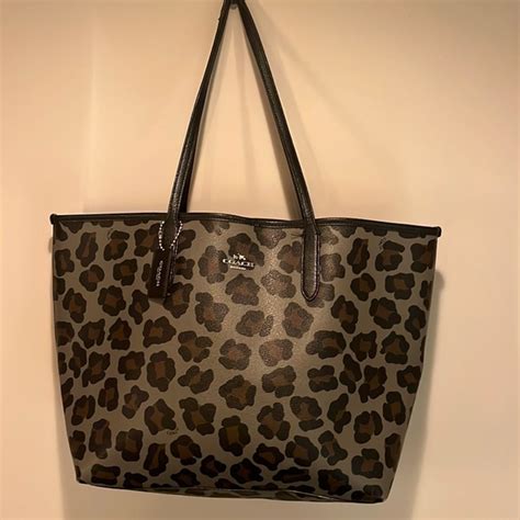 Coach Bags Coach City Tote With Leopard Print Poshmark