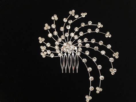 Elegant Rhinestone Hair Comb For Weddings And Dance Costumes