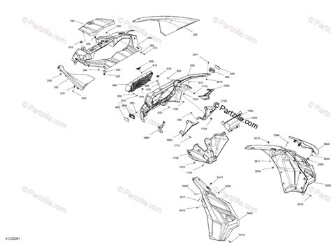 Can Am Side By Side 2020 Oem Parts Diagram For Body Front Section
