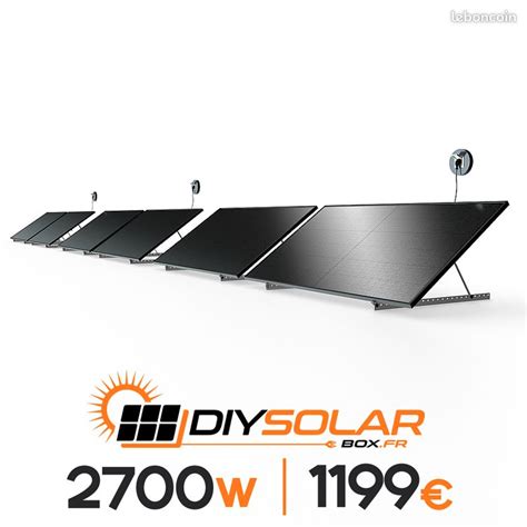 Box 2700w Port Offert Bifacial Diy Solar Box à Brancher Sur Prise