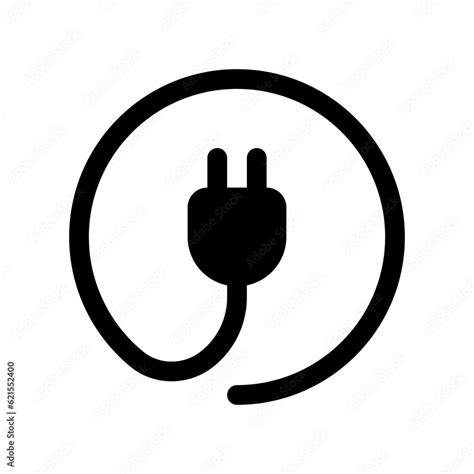Editable Electrical Plug Vector Icon Property Real Estate Construction Mortgage Interiors