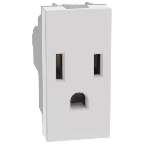 Jw4129qs Tomacorriente 2p T 15a 127v 1 Modulo Blanco Prodelec