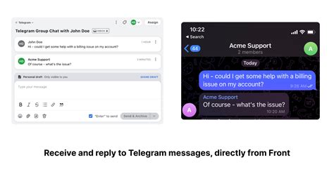 telegram integration front