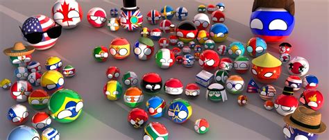 Raclove 6pc Countryballs Plushies Soft And Educational