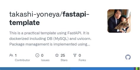 Github Takashi Yoneyafastapi Template This Is A Practical Template Using Fastapi It Is