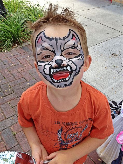 Wolves Body Painting