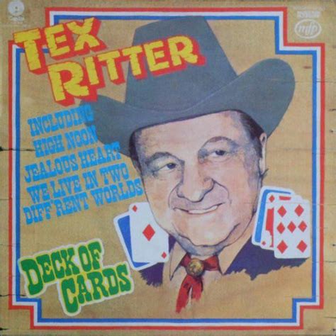 Deck Of Cards Tex Ritter Lp Køb Vinyllp Vinylpladendk