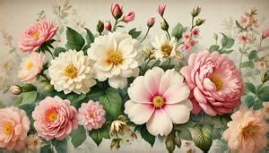 Background Flower Vintage Wallpaper Add Your Photos Id1983428