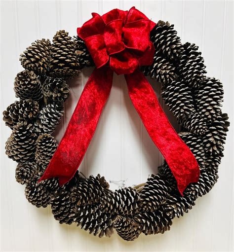 Pine Cone Wreath Pine Cones Christmas Wreath Christmas Christmas