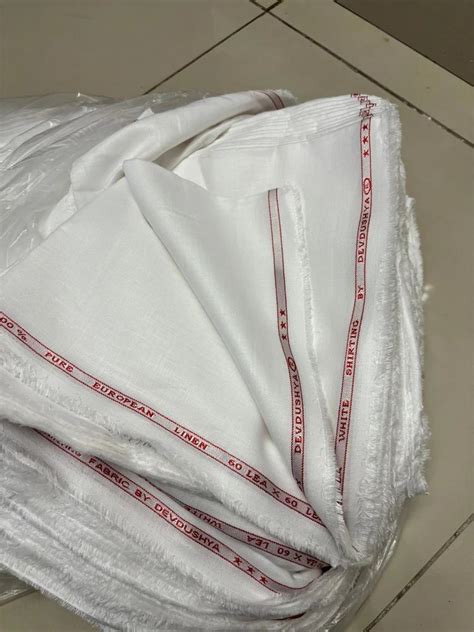 Pure Linen Lea X Lea Fabric At Rs 650meter White Linen In