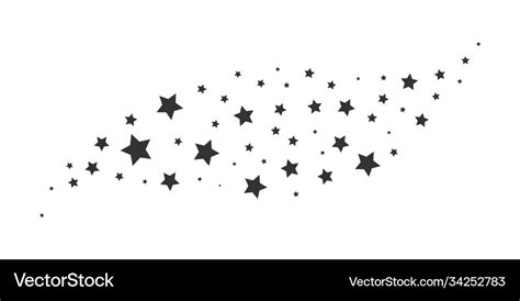 Black Star Magic Sparkle Decoration Royalty Free Vector